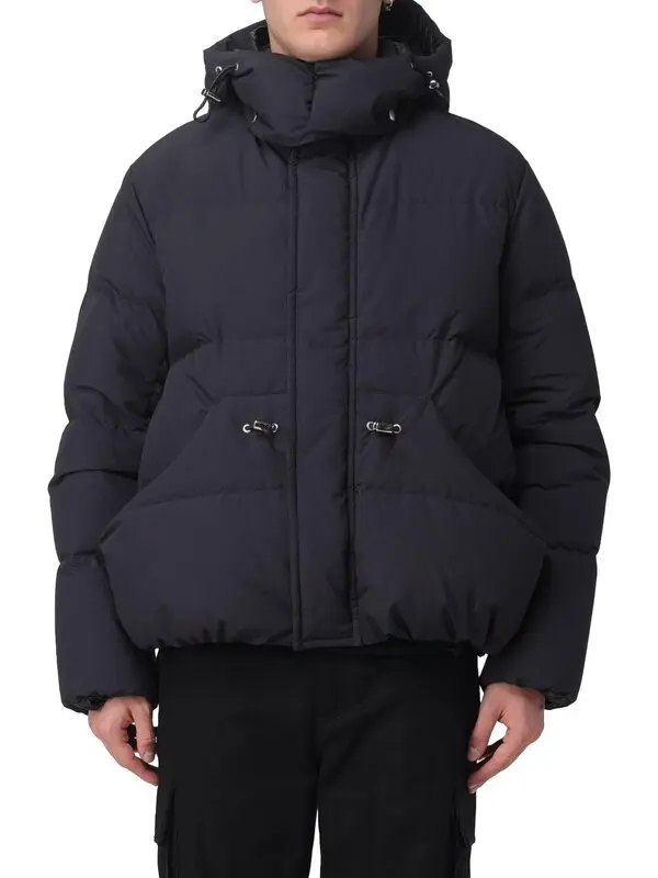 Sacai Puffer Jacket With Drawstring Accents - Black
