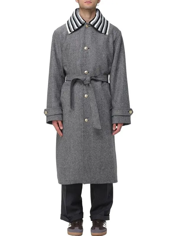 Drole De Monsieur Long Coat - Grey
