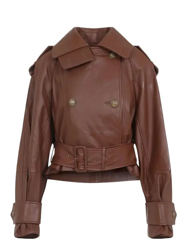 Zimmermann Belted Jacket - Brown