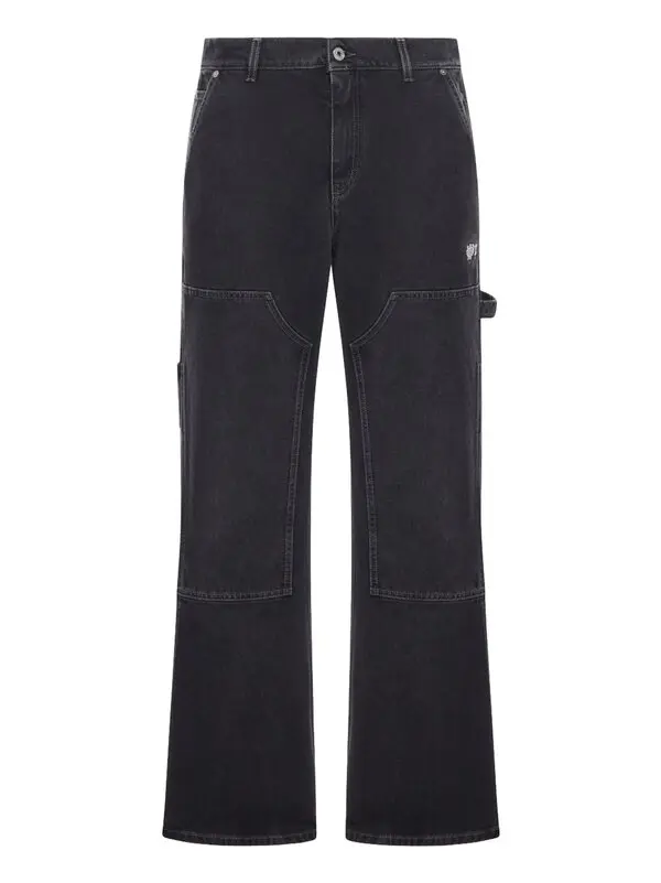 Off-White Straight Leg Jeans - Black