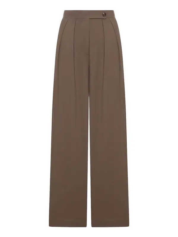 Dries Van Noten Wide Leg Trousers - Brown