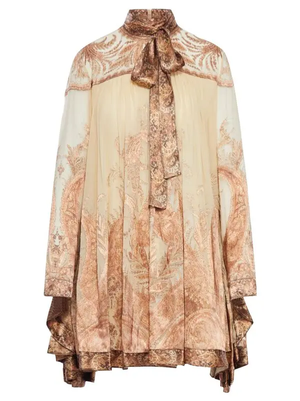 Zimmermann Printed Dress - Nude