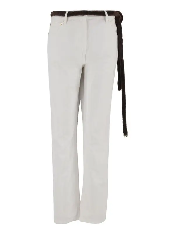 DARKPARK Straight Leg Pants - White