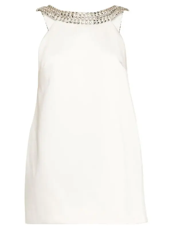 Retrofete Kenai Crystal-embellished Mini Dress - White