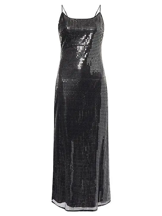 AMY LYNN Sequin Embellished Maxi Dress - Gunmetal