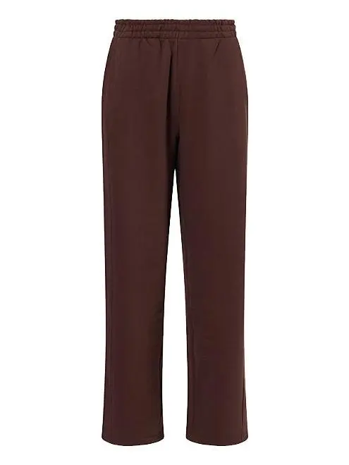 Lounge Classic Straight-leg Cotton-blend Jogging Bottoms - Chocolate