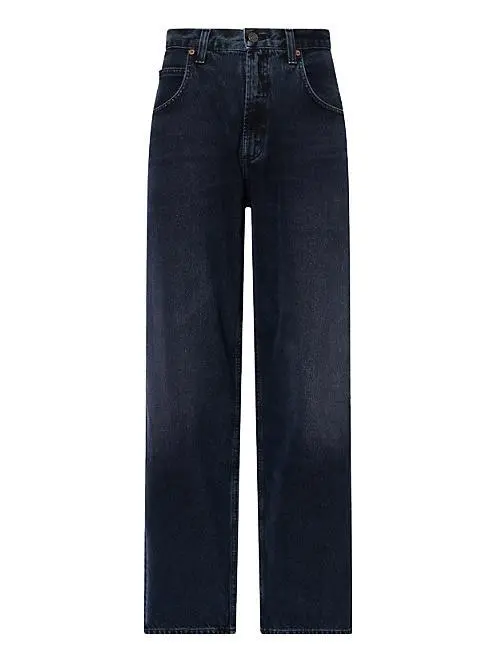 AGOLDE Fusion Baggy Tapered-leg Denim Jeans - Boyd (blackened Indigo)