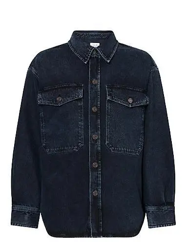 AGOLDE Park Shirt Denim Jacket - Boyd (blackened Indigo)