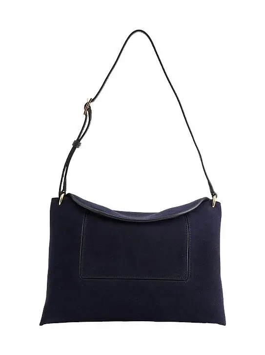 WANDLER Penelope Slouch Suede Shoulder Bag - Orion Suede - 5896