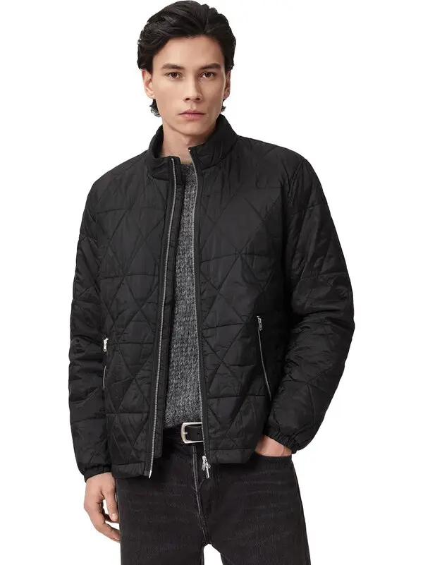 ALLSAINTS Tribex Matte Quilted Jacket - Black