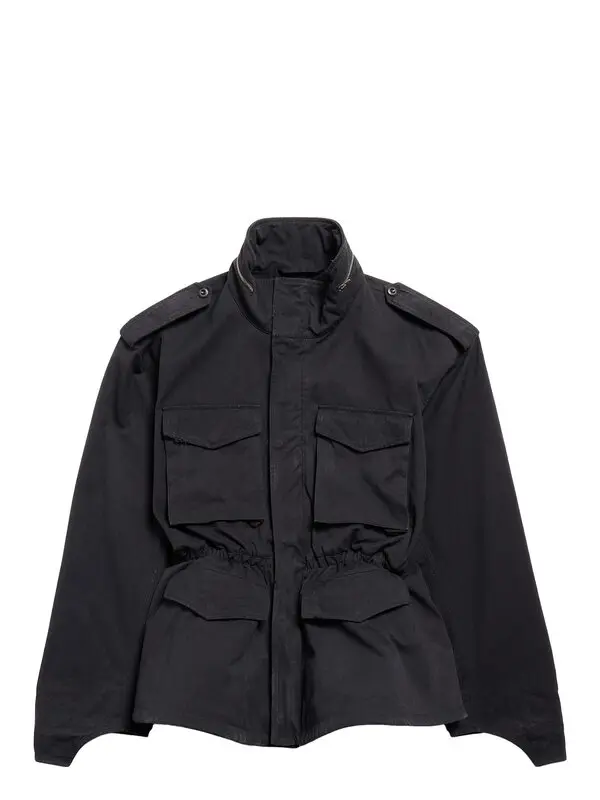 Balenciaga Hourglass Parka - Black