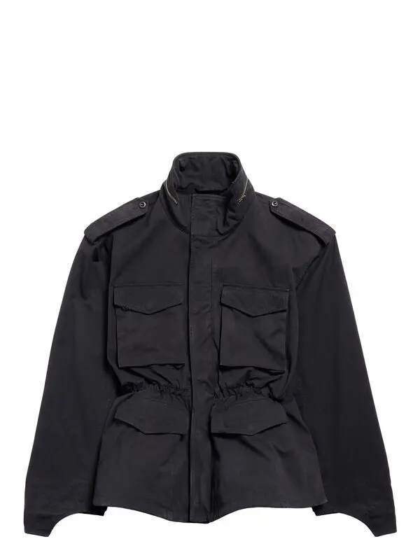 Balenciaga Hourglass Parka - Black