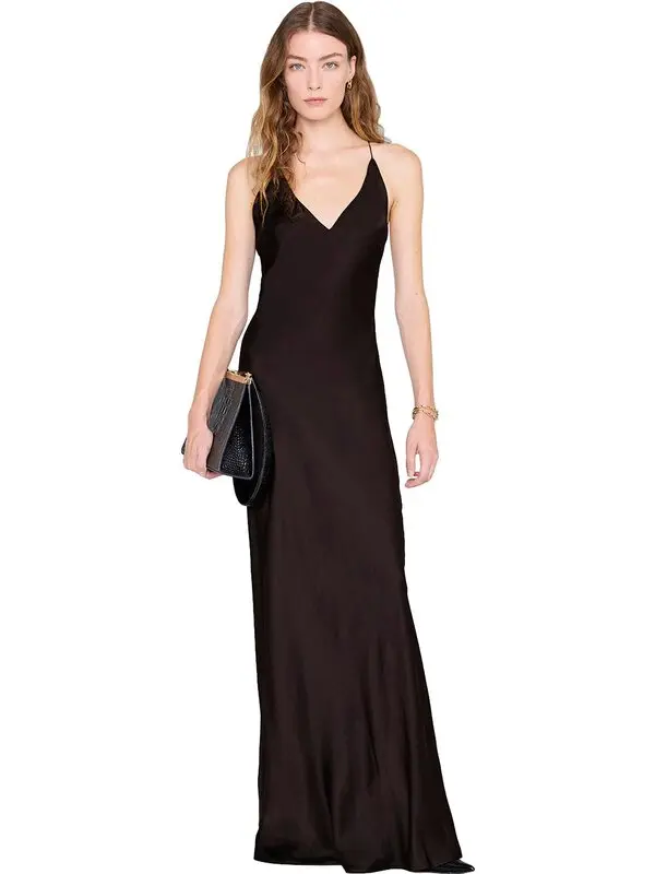 ANINE BING Laurel Maxi Dress - Deep Brown