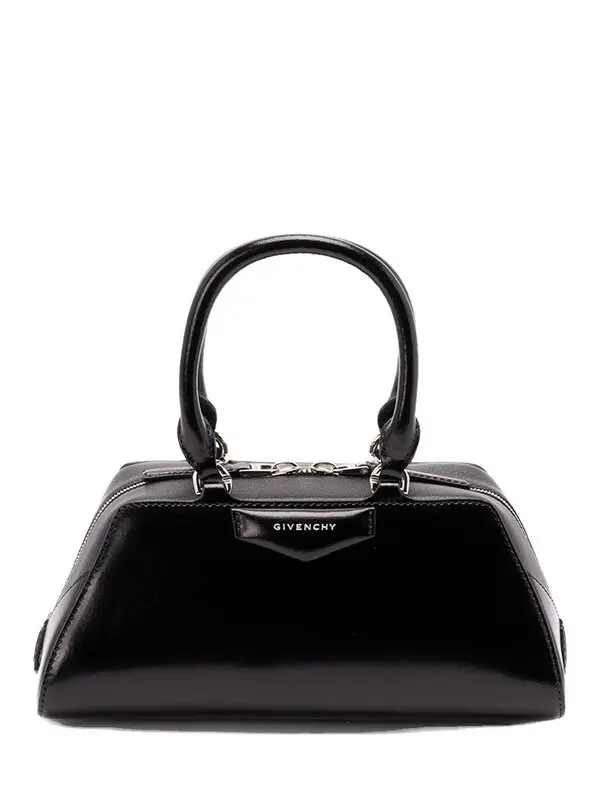 Givenchy Antigona Ew Mini Leather Handbag - Black