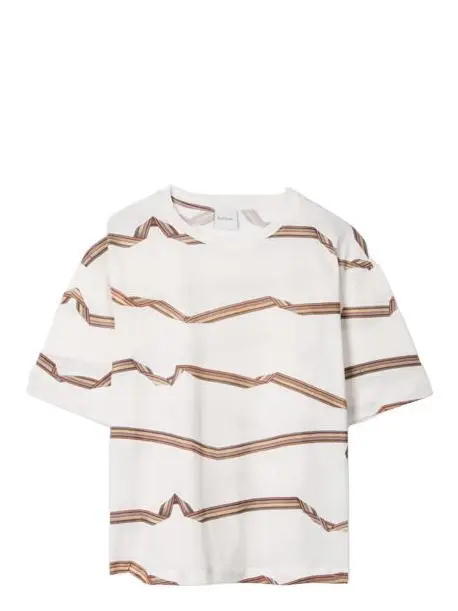 Paul Smith Signature Stripe Ribbon T-shirt - White