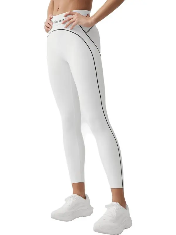Alo Yoga Airbrush High-waist 7/8 Legging - White/black