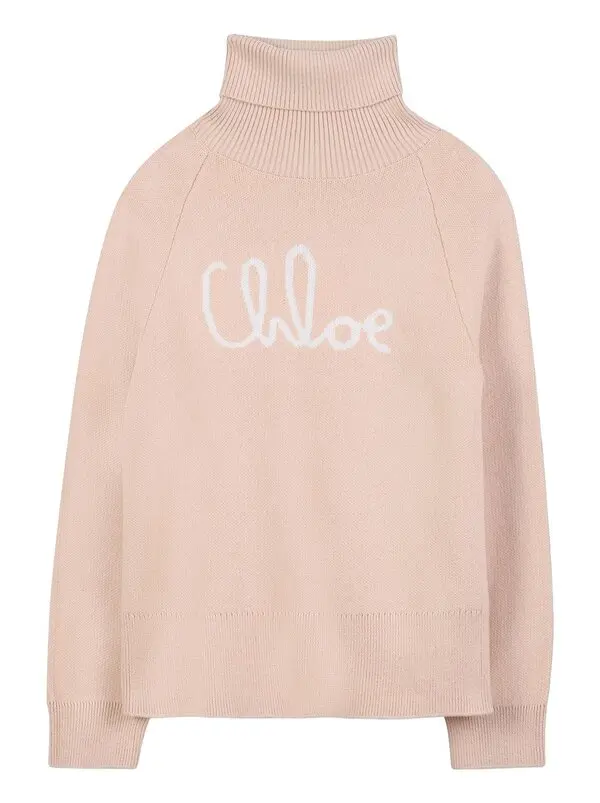 Chloé Logo Pull - Beige