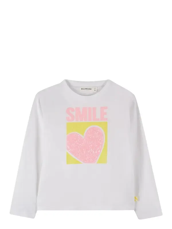 BILLIEBLUSH Heart Smile T-shirt - White