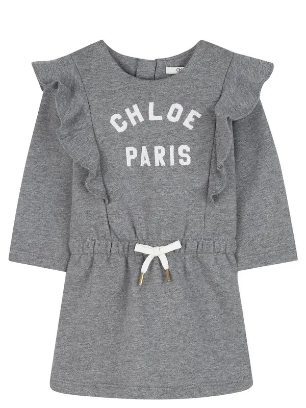 Chloé Dress With Logo - Grey