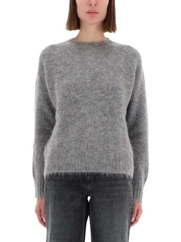 AMISH Wool Blend Sweater - Grey