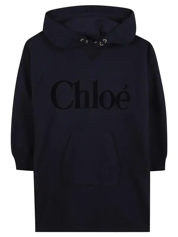Chloé Hooded Dress - Blue
