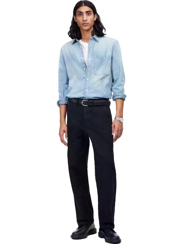 Madewell The Utility Canvas Pant - Jet Black