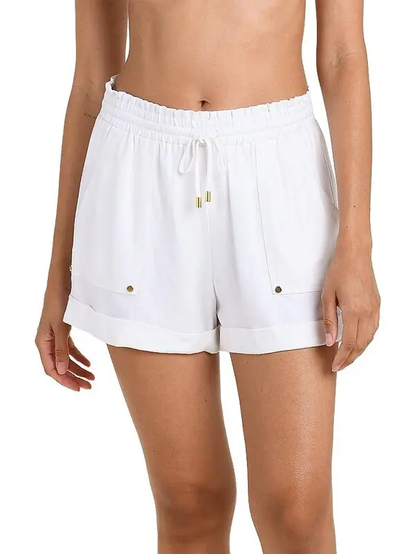La Blanca Delphine Coast Cover Up Shorts - White
