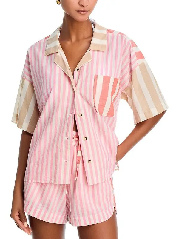 Echo Cassis Camp Shirt - Beach Pink