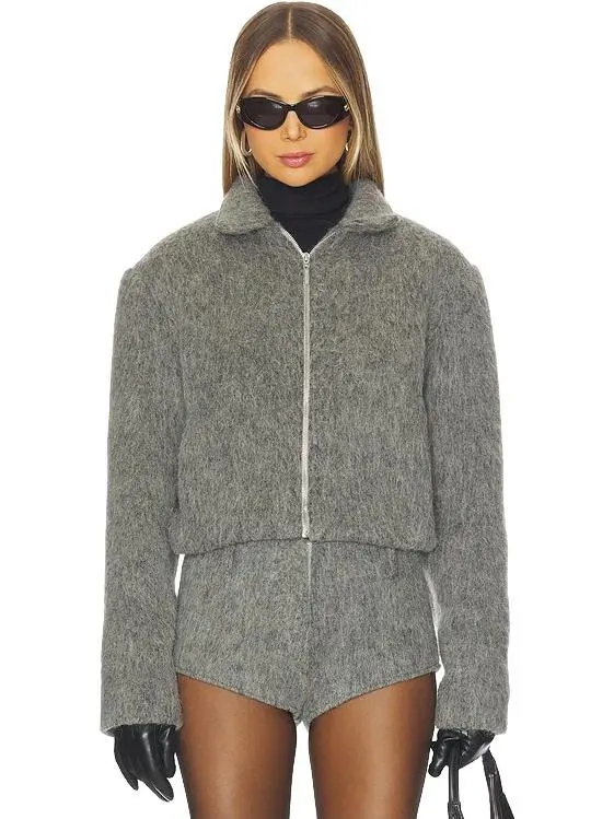 DIANA MILKANOVA STUDIO Fuzzy Jacket - Grey