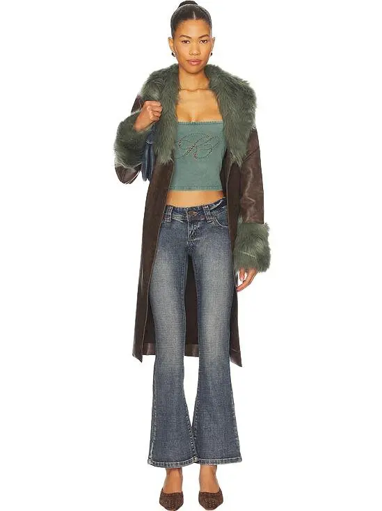 UNREAL FUR Empathy Coat - Chocolate Sage