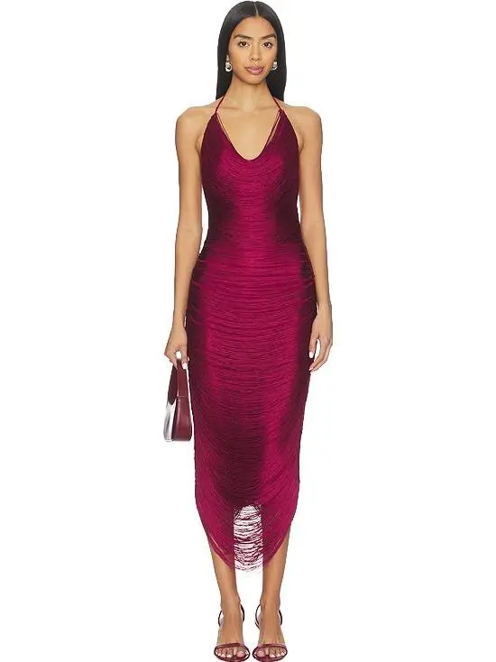 Nbd Feya Maxi Dress - Beet Red