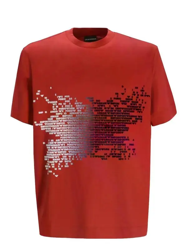 Emporio Armani Graphic-print T-shirt - Red