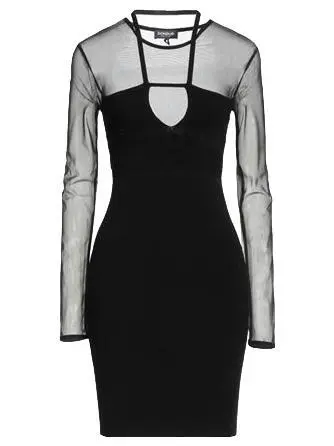 DONDUP Mini Dress In Viscose And Polyester - Black