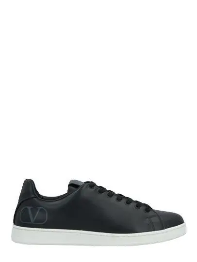 Valentino Garavani Sneakers In Leather - Black