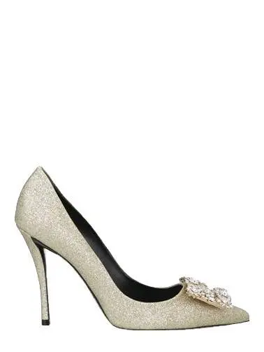 ROGER VIVIER Pumps In Platinum Leather - Grey