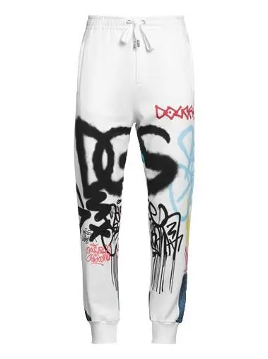 Dolce & Gabbana Pants Size Cotton, Elastane, Viscose, Polyester, Pvc Polyvinyl Chloride - White