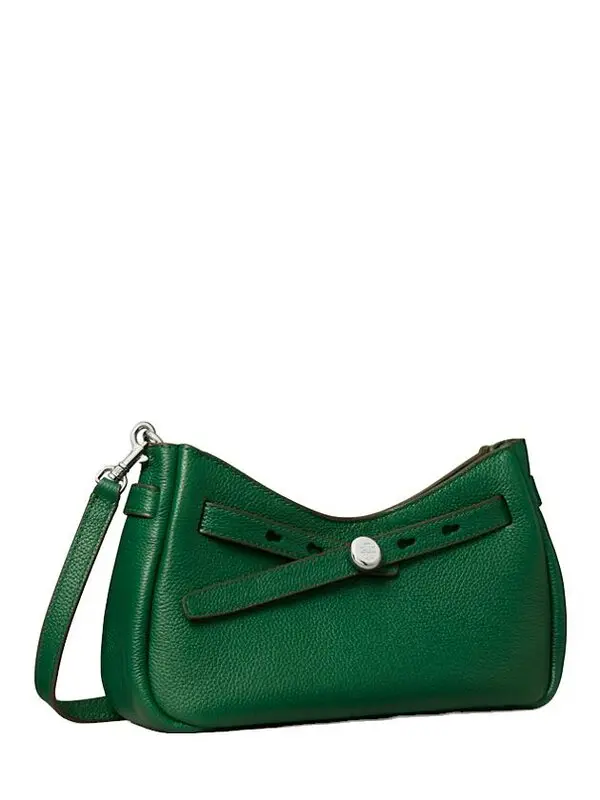 Tory Burch Romy Zip Top Crossbody - Dark Kale