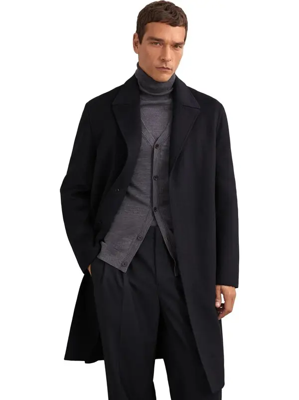 REISS Squire Coat - Navy