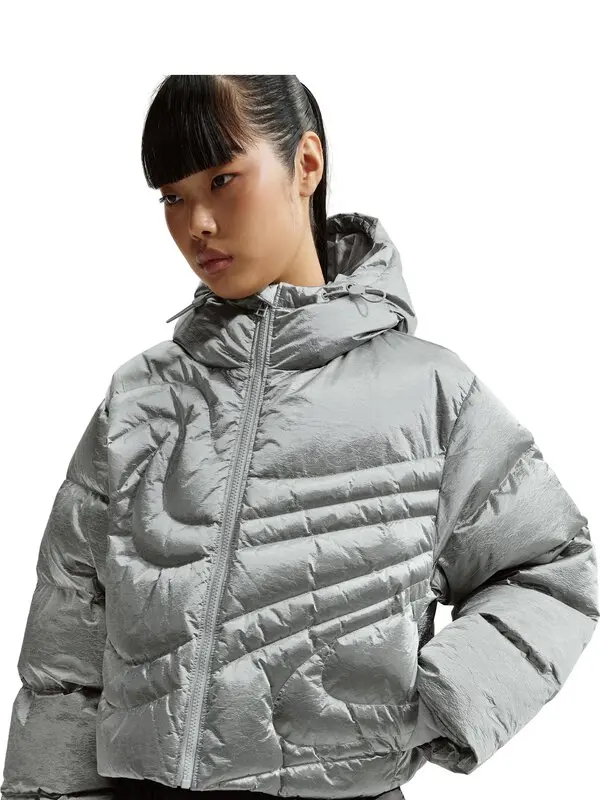 Nike Sportswear Swoosh Series Therma-fit Oversized Down Puffer Jacket - Grey