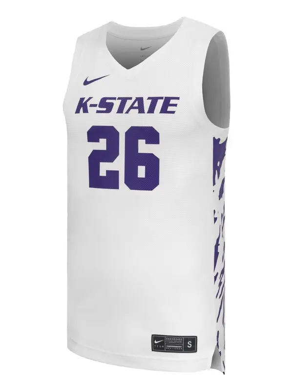 Nike Kansas State Basketball College Replica Jersey - White