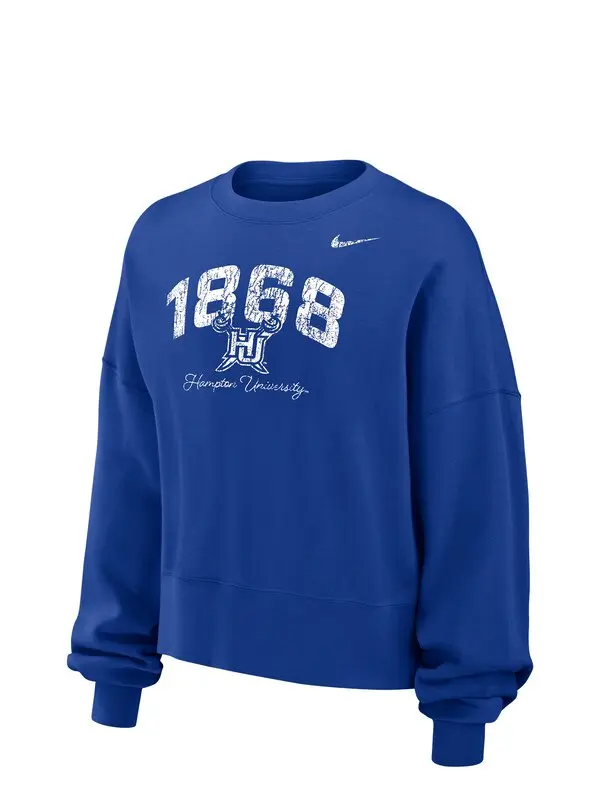 Nike College Phoenix Fleece Crew-neck Sweatshirt - Blue