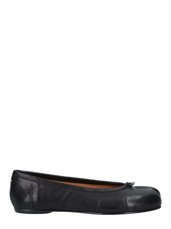 MAISON MARGIELA Tabi Leather Ballet Flats - Black