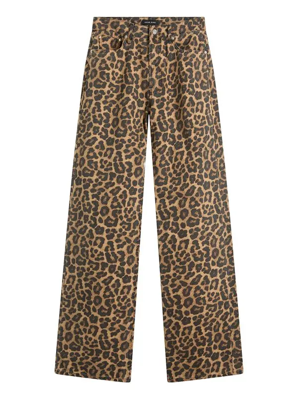 ANINE BING Hugh Jeans - Leopard
