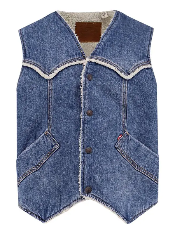 LEVI'S Denim Vest With Repreve® Lining - Blue
