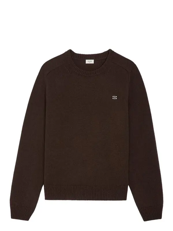Celine Wool And Cashmere Sweater - Brown