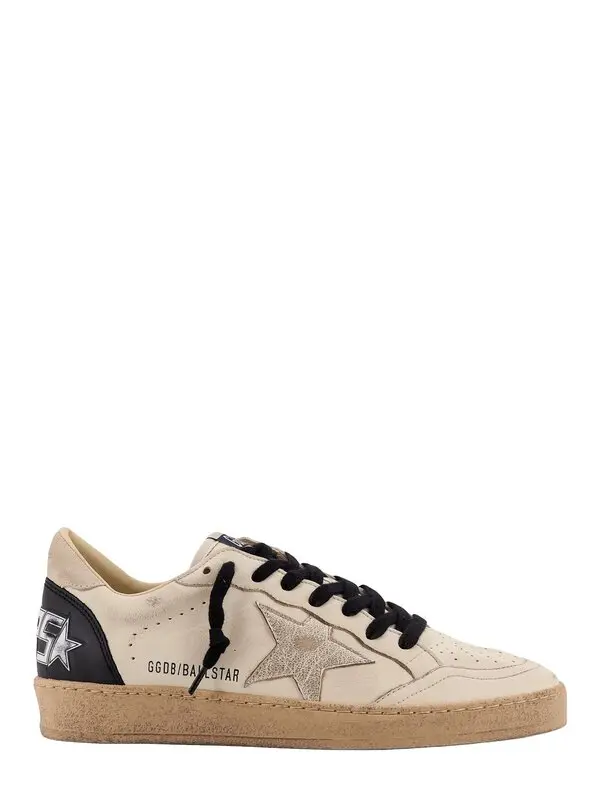 GOLDEN GOOSE Ball Star Leather Sneakers - White