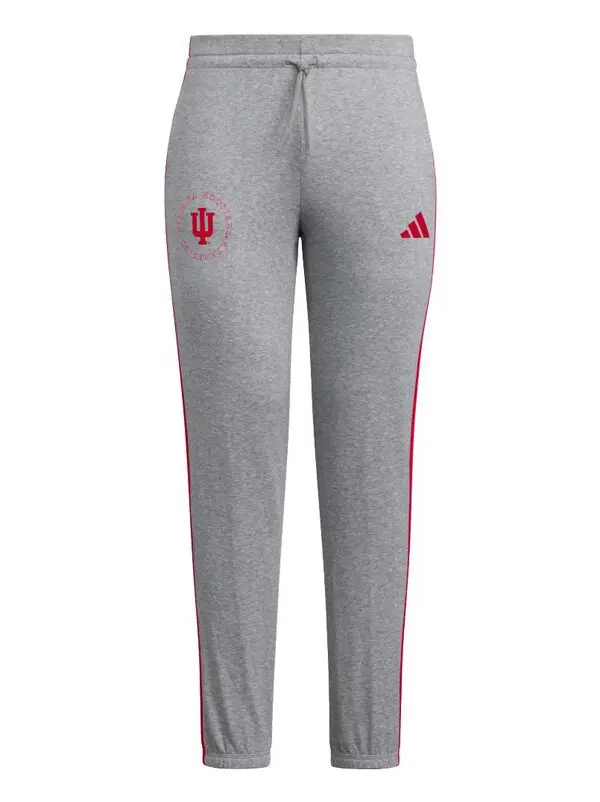 Adidas Indiana Hoosiers Essentials 3-stripes Pant - Medium Grey Heather / Team Victory Red / Multi