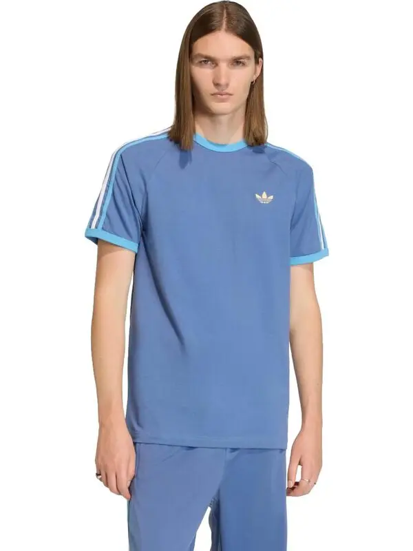 Adidas 3-stripes Tee - Crew Blue / Light Blue / White