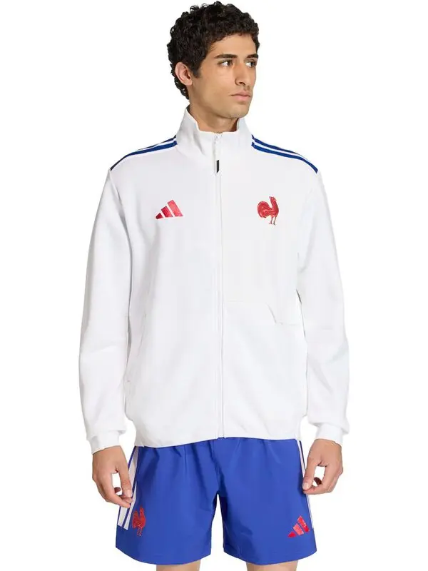 Adidas France Rugby Anthem Jacket - White