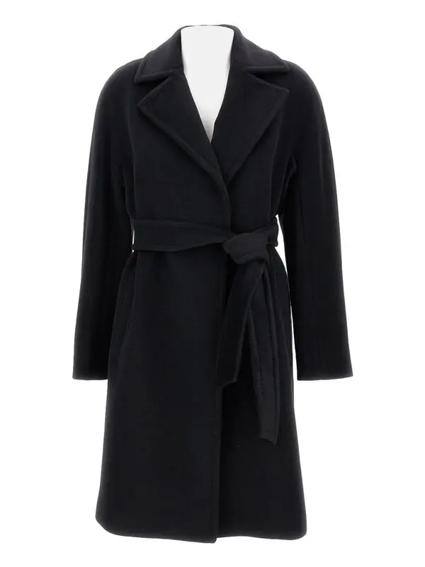 Max Mara Scire Virgin Wool Coat - Black